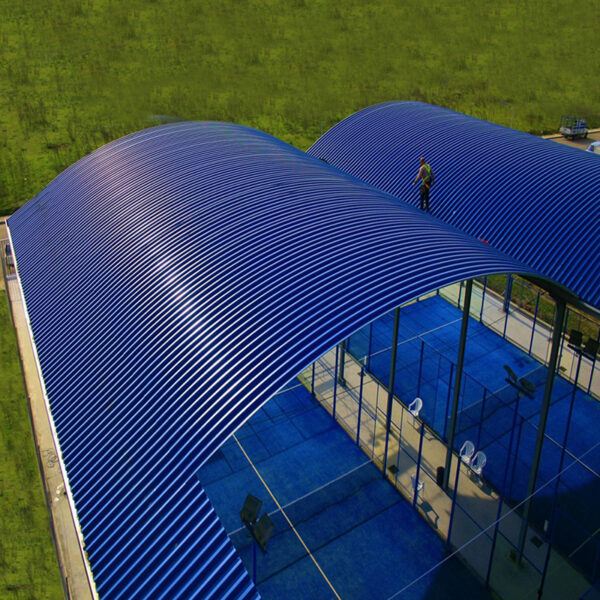 Cubierta Autoportante Curva | Arcochapa | Cubiertas Autoportantes