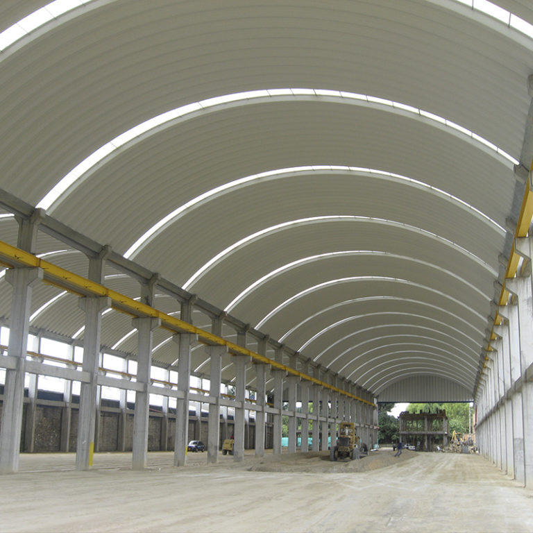 Cubierta Autoportante Curva | Arcochapa | Cubiertas Autoportantes